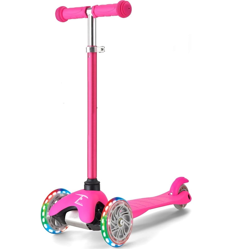 Zhao.Fu Kick Scooter, 3 Adjustable Height Handlebars, Lean-to-Steer ...