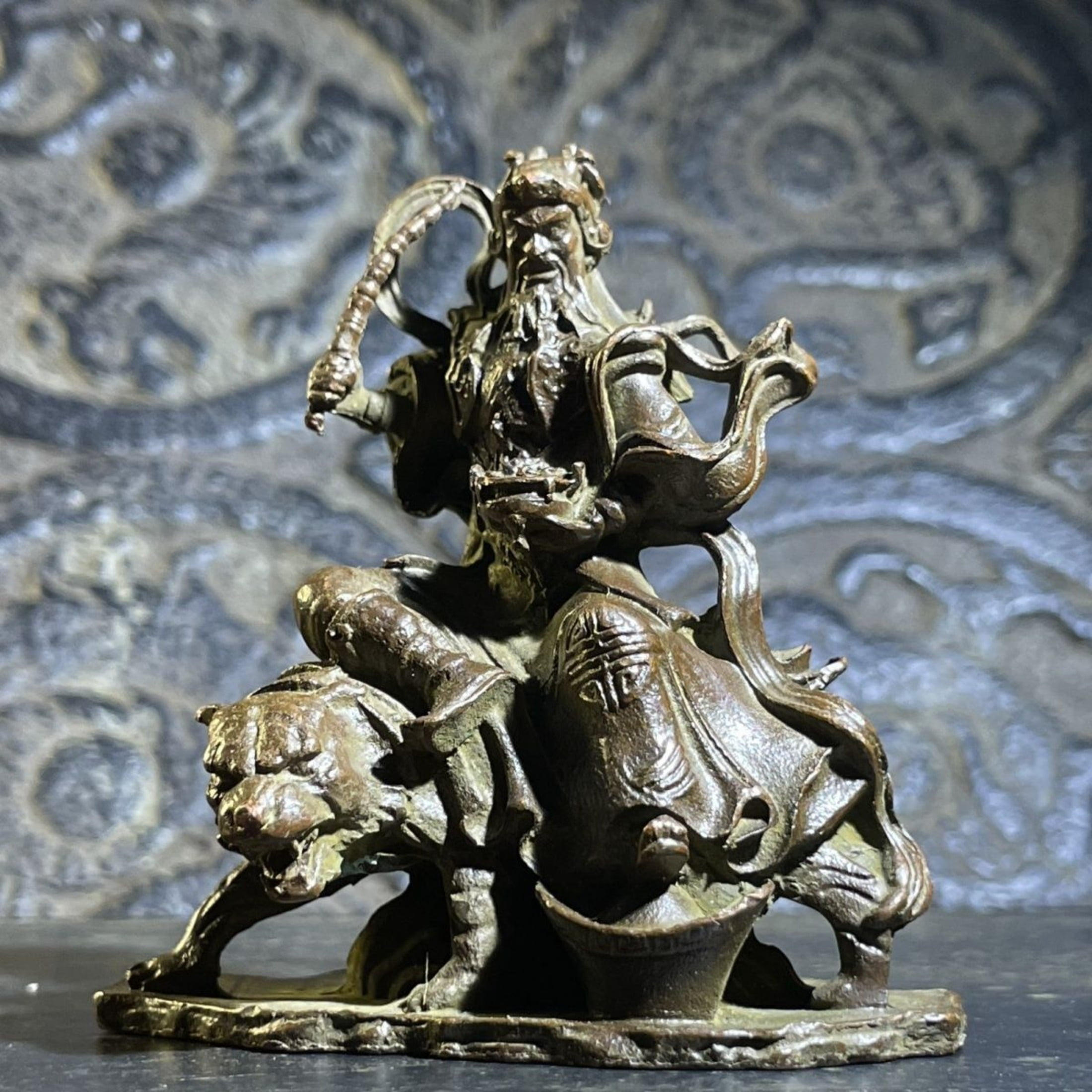 Zhao Gongming Riding The Tiger Statue The God of Wealth To Attract ...