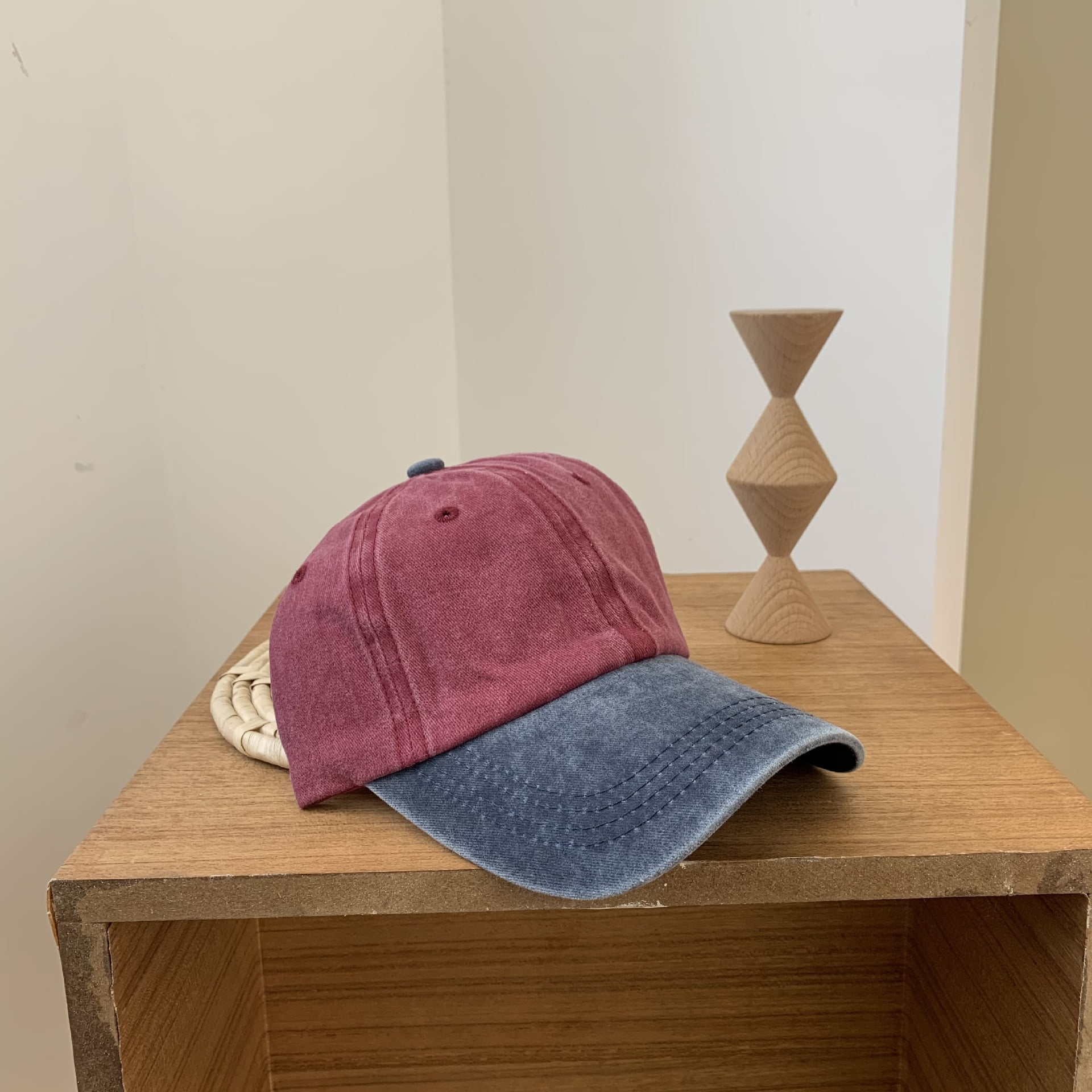 Zhaohan New Retro Water Washing Denim Color, Making Old Baseball Caps, Men And Women, Wearing ...