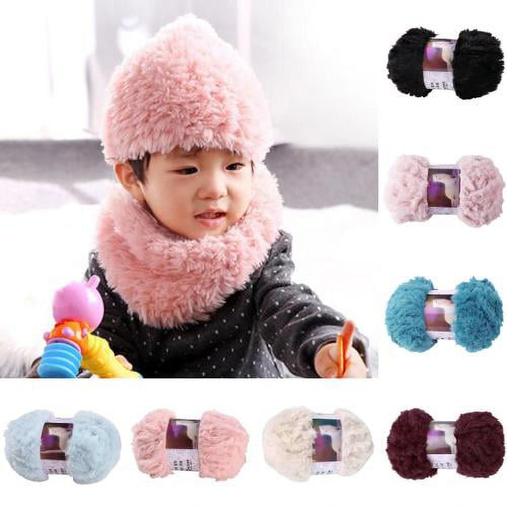 Zhaomeidaxi 1 Roll 50g Fluffy Skin-frendly Crochet Thread Soft Yarn ...