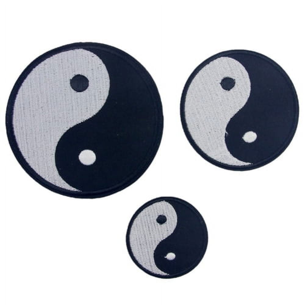 Zhaomeidaxi 6PCS Iron On Sew On Yin Yang Patches, Taiji Logo Applique Embroidered Patch for ...