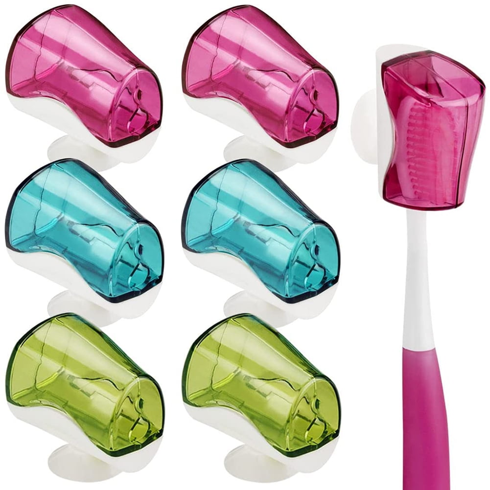 Zhaomeidaxi 6Pcs Travel Toothbrush Head Covers with Suction Cup ...