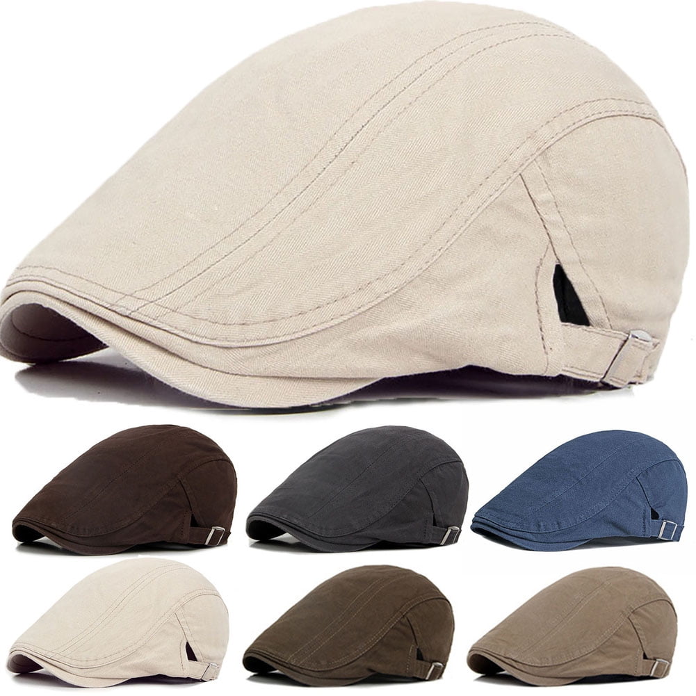 Zhaomeidaxi Adjustable Newsboy Hats for Men Flat Cap Mens Irish Cabbie Gatsby - Walmart.com