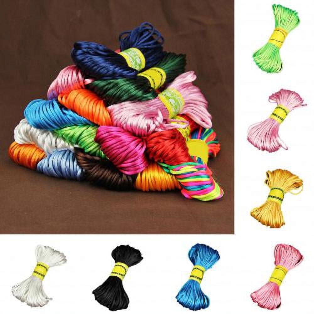 Zhaomeidaxi Braided Cord Satin Trim Nylon Cord for Jewelry Making ...