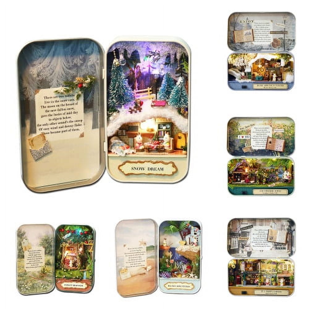 Zhaomeidaxi DIY Miniature Kit,3D Wooden Miniature Kit with Furniture ...