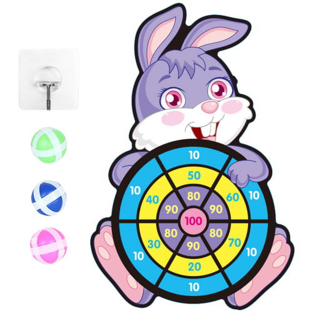 Zhaomeidaxi Dart Board Game Bunny Dart Board Games Sticky Ball Toy Game ...