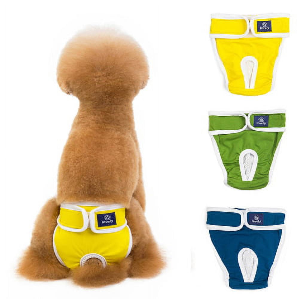 Zhaomeidaxi Dog Hygiene Pants Underwear Nappies for Dogs with Reusable ...