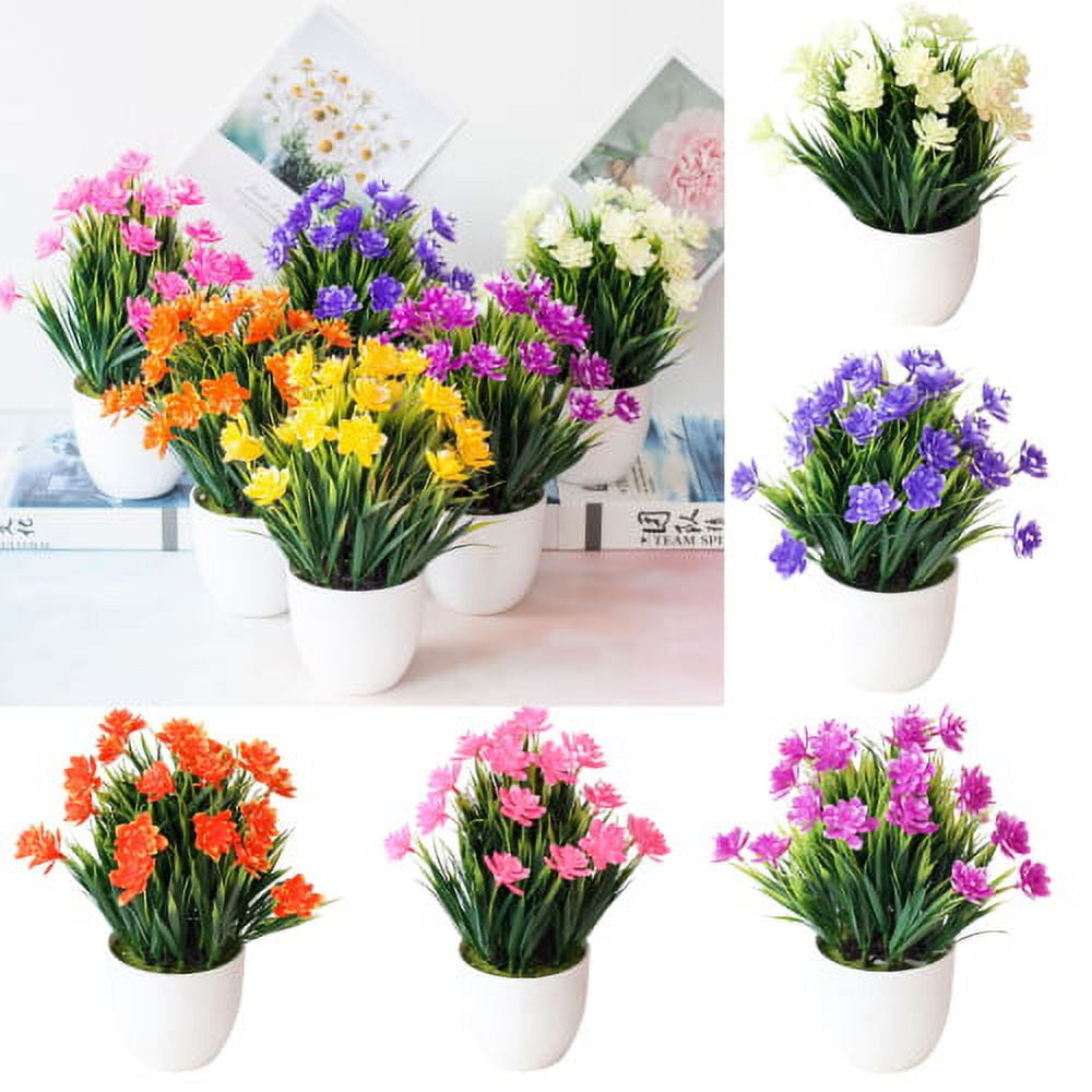 Zhaomeidaxi Fake Plant Lotus Artificial Mini Potted Plastic for Home ...