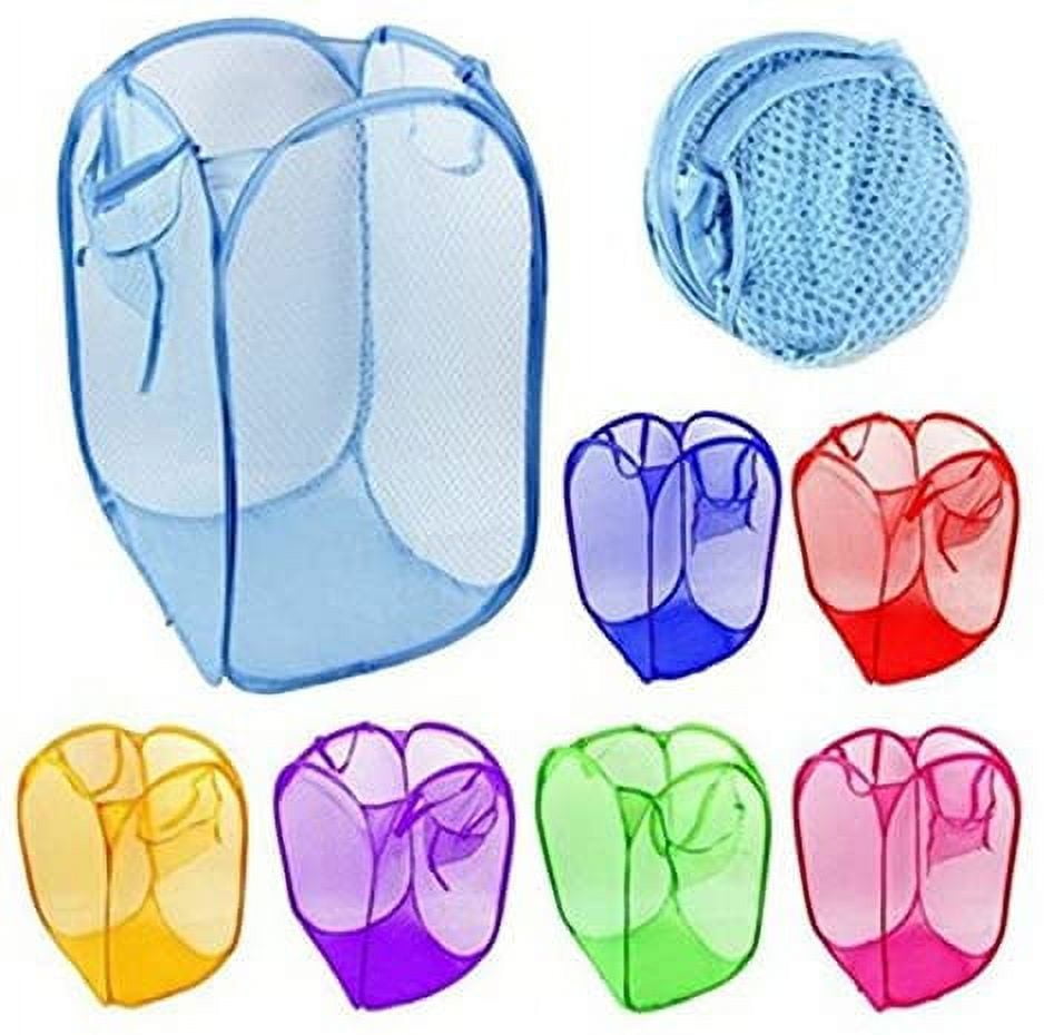 Zhaomeidaxi Foldable Pop Up Mesh Washing Laundry Basket Bag Bin Hamper ...