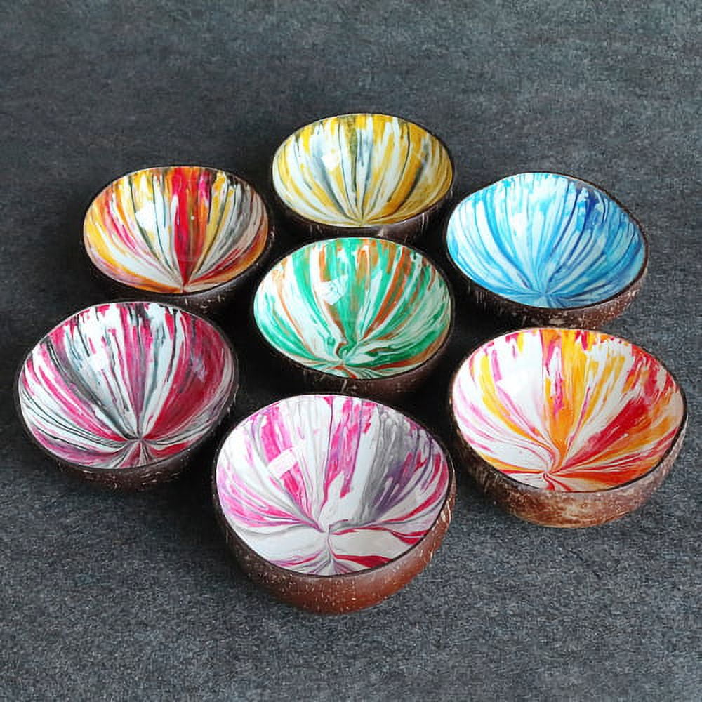 Zhaomeidaxi Hand-painted Coconut Shell Candy Bowl Compact Exquisite ...