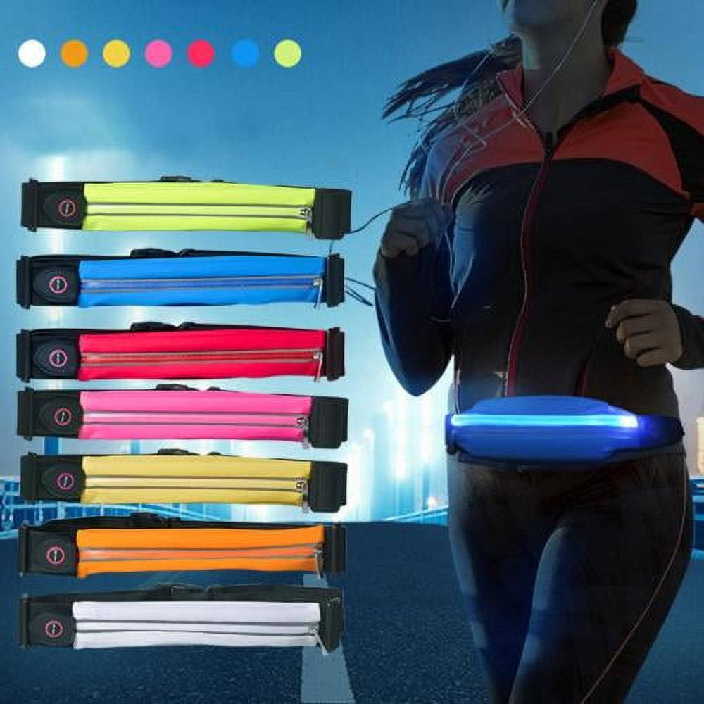 Zhaomeidaxi LED Running Waist Belt - USB Rechargeable Reflective ...