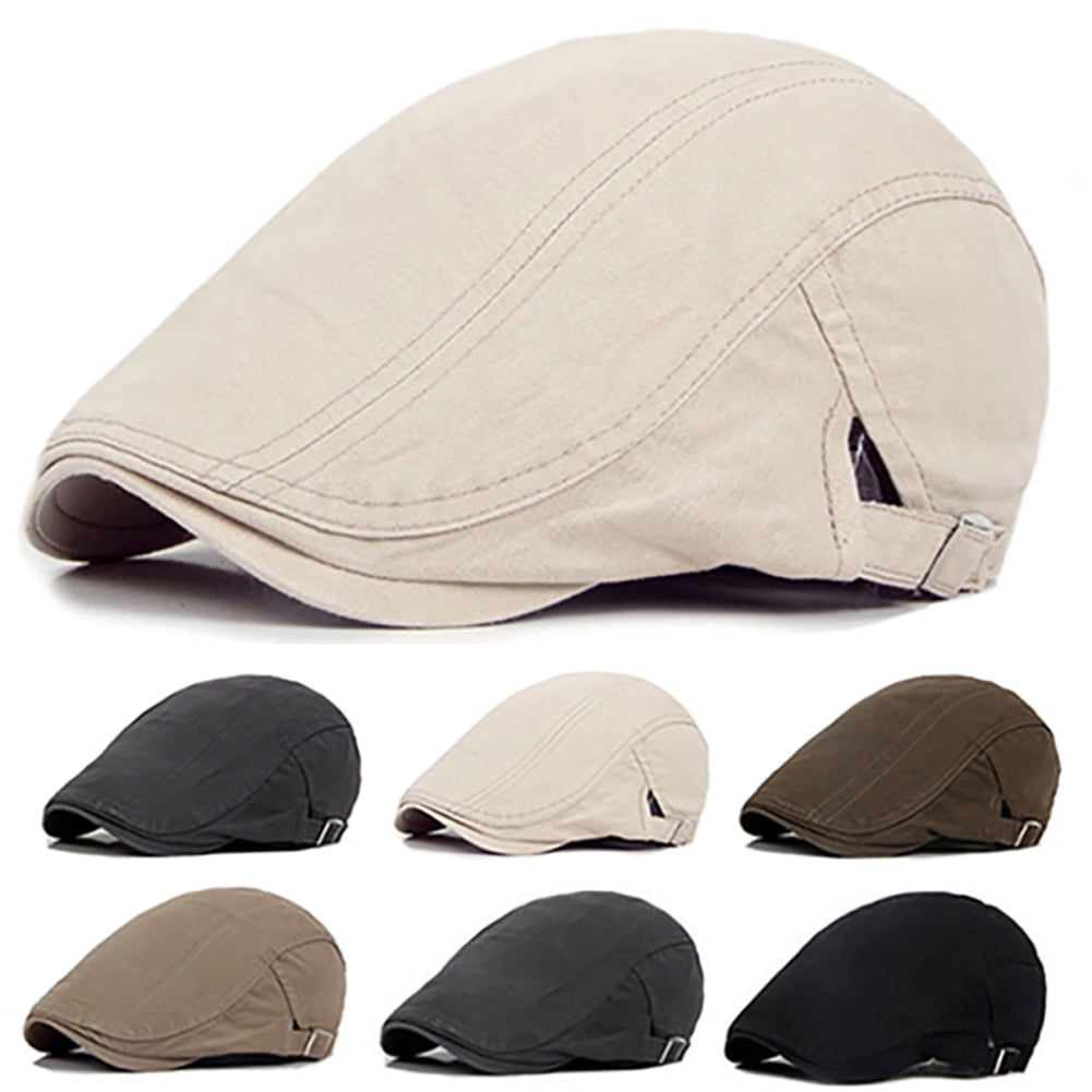 Zhaomeidaxi Mens Beret Flat Newsboy Hat Adjustable Irish Cabbie Gatsby ...