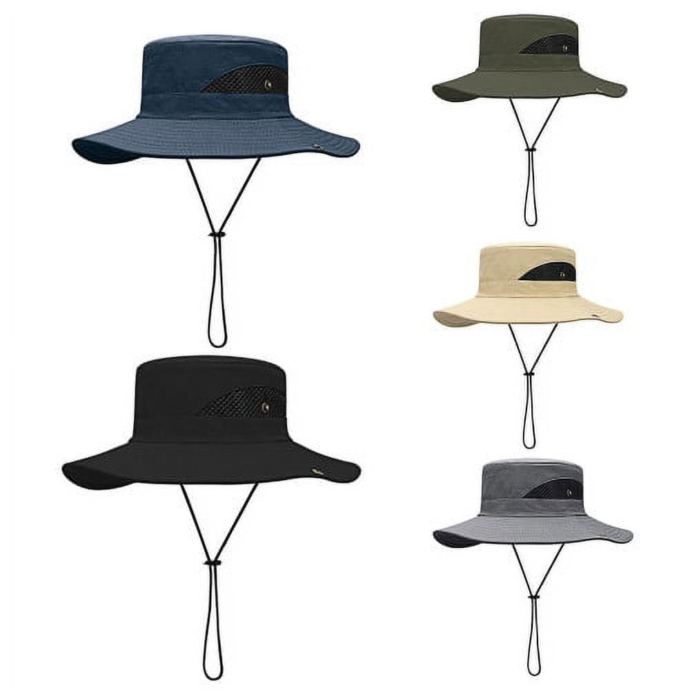 Zhaomeidaxi Mens Sun Floppy Visor Bucket Hat Bucket Hat Wide Brim Multi ...