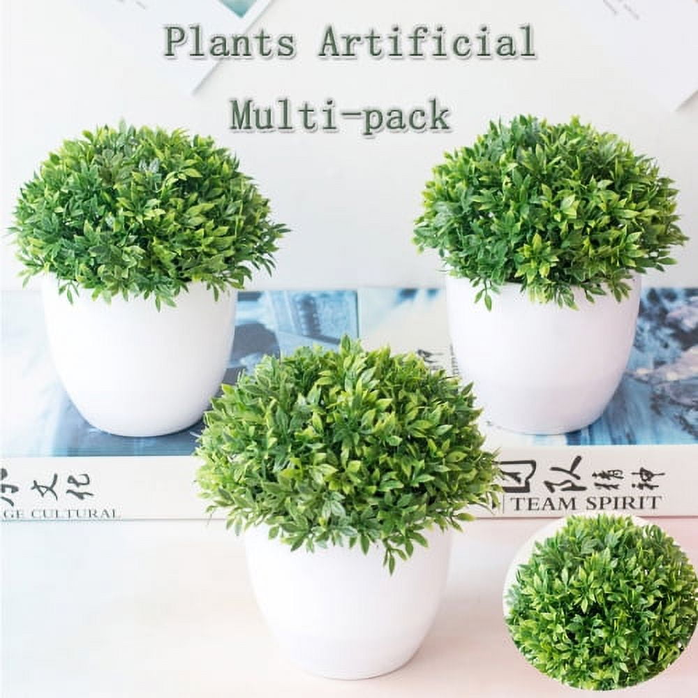 Zhaomeidaxi Plants Artificial 32 mesh bamboo grass Greenery in Pots ...