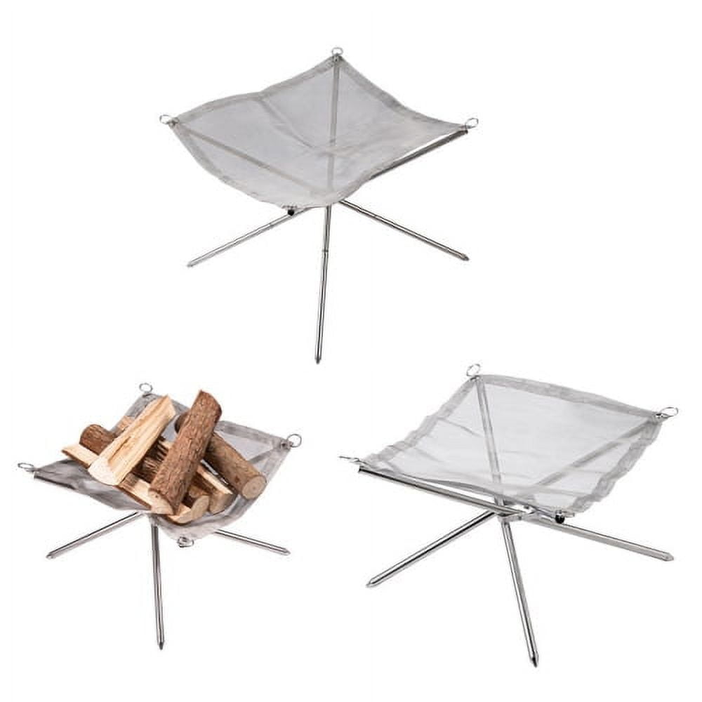 Zhaomeidaxi Portable Fire Pit Mesh Heat Resistant Roll Up Design ...