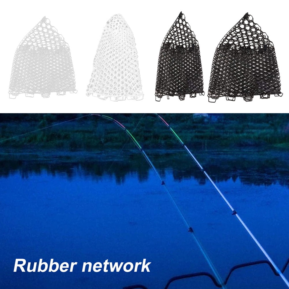 Zhaomeidaxi Rubber Fishing Net, Outdoor Fly Fishing Landing Net Clear ...
