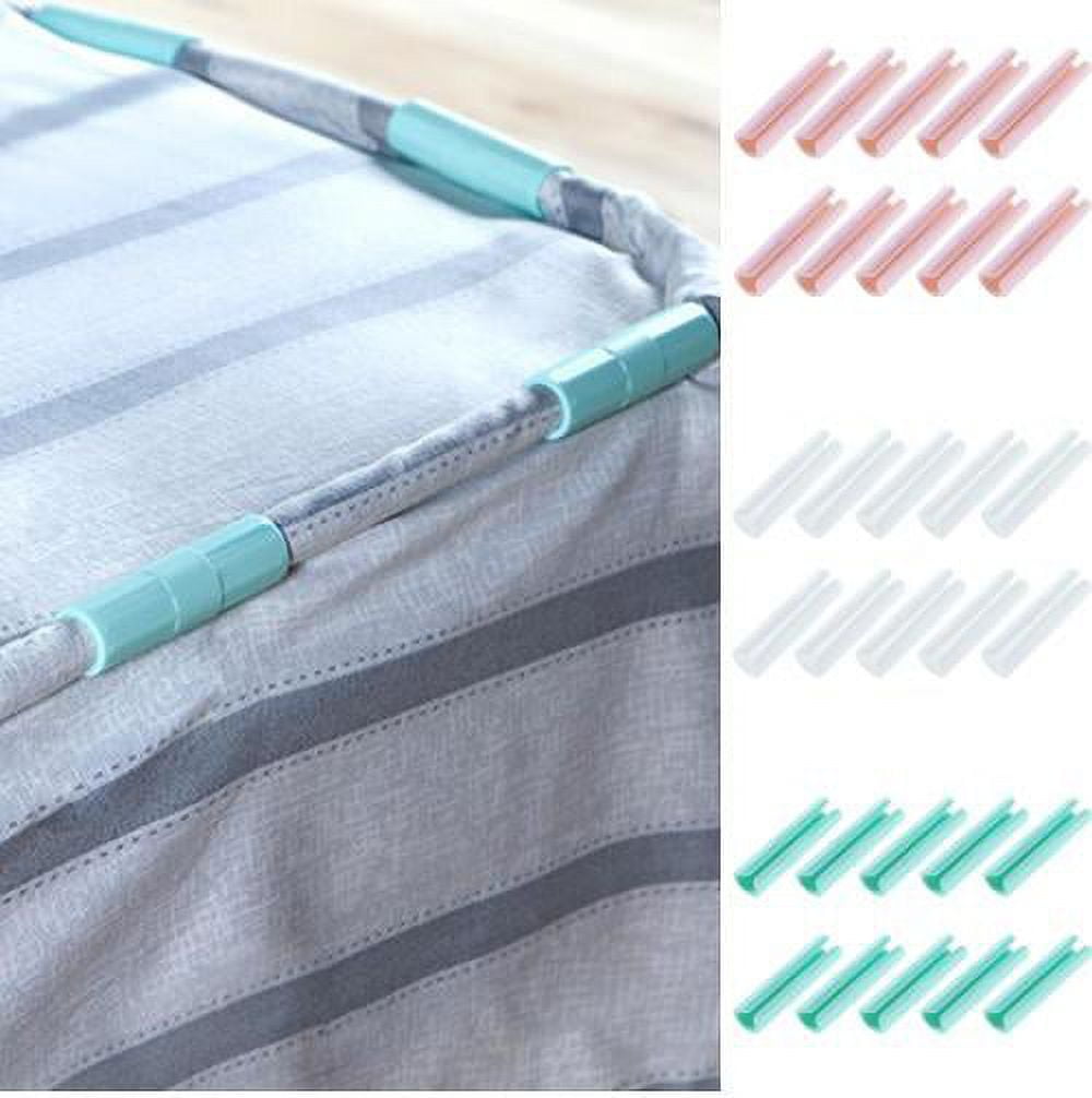 Zhaomeidaxi Sheet Fixer Plastic Clip Quilt Cover Fixing Clip Bed Cover ...