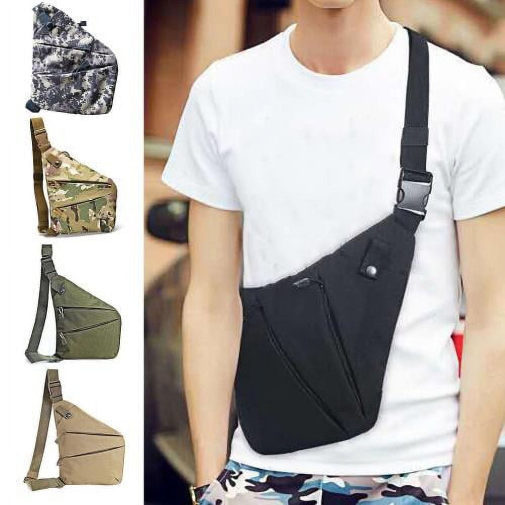Zhaomeidaxi Small Black Sling Crossbody Backpack Shoulder Bag for Men ...