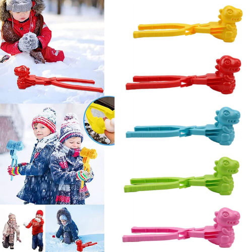Zhaomeidaxi Snowball Maker Clips, Dinosaur Snowman Shaped Fun Cartoon ...