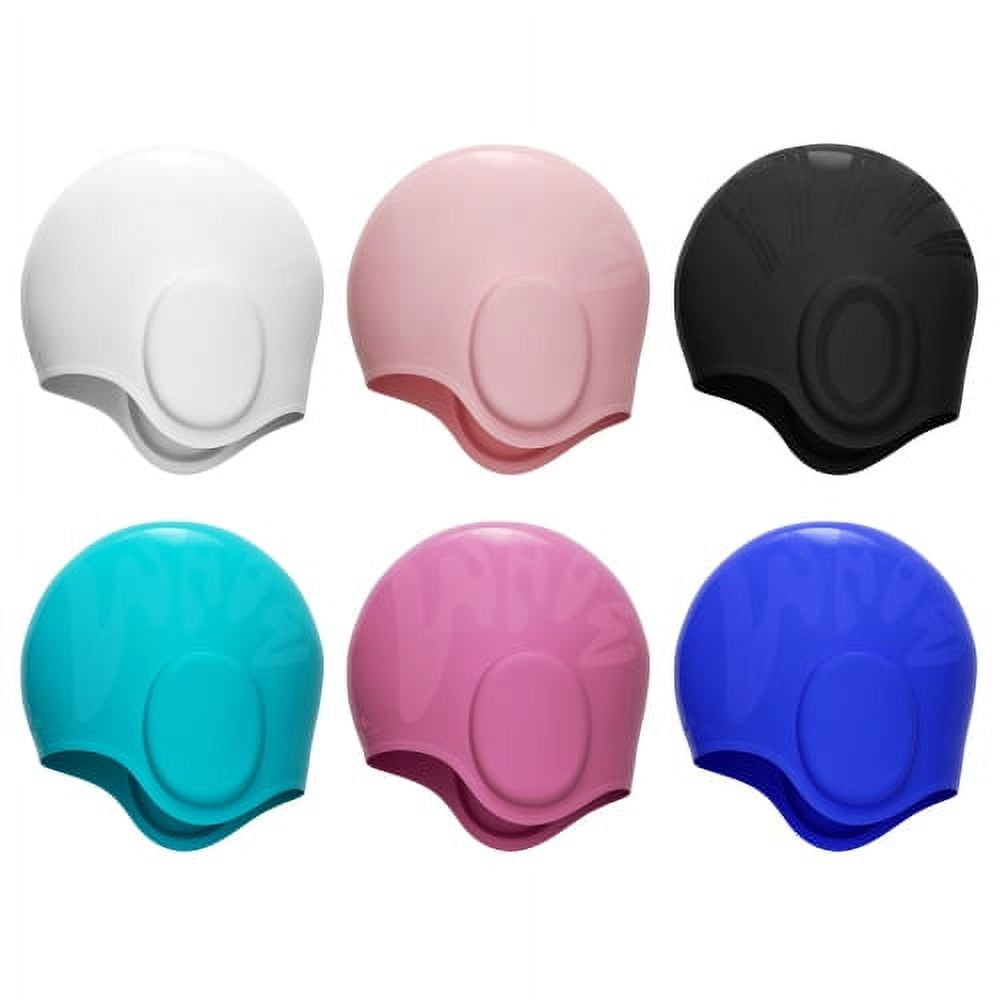 Zhaomeidaxi Swimming Cap, Silicone Swim Cap for Women Men, Durable Non ...