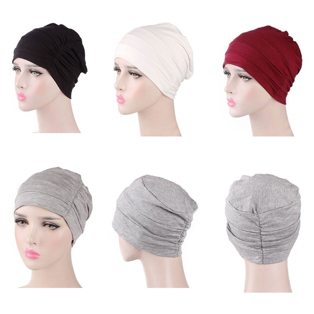 Zhaomeidaxi Turbans for Women Soft Pre Tied Knot Fashion Pleated Turban ...