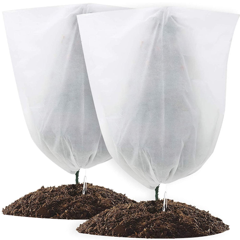 Zhaomeidaxi Winter Drawstring Plant Covers, Warm Plant Freeze ...