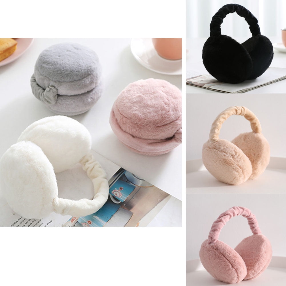 Zhaomeidaxi Winter Ear muffs Fur Warm Earmuffs Cute Foldable Outdoor ...