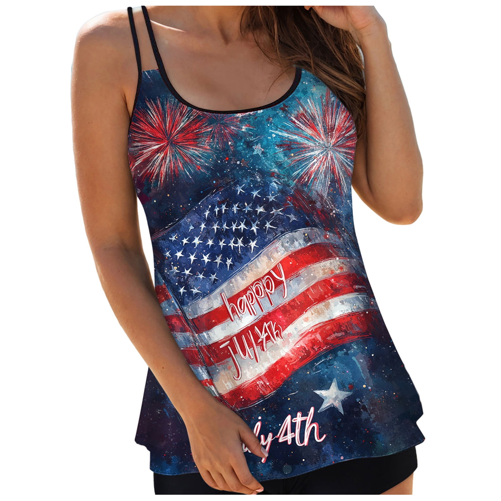 Zhden Tankinis Swimwear for Women Tummy Control Tankini Swimsuits 4th ...