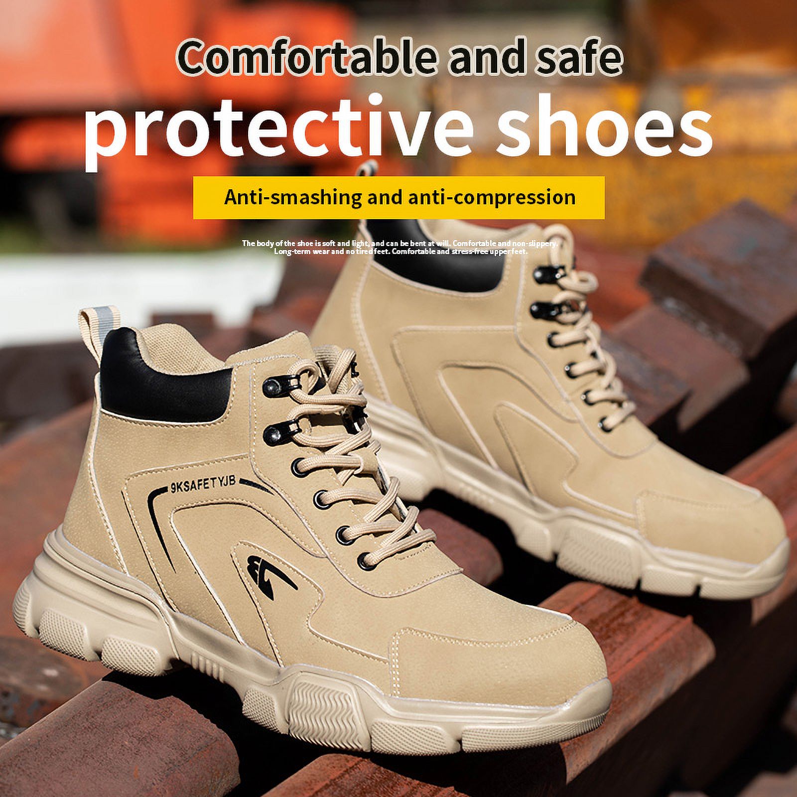 ZheYang-Four season high top work shoes, steel toe shoes, safety shoes ...