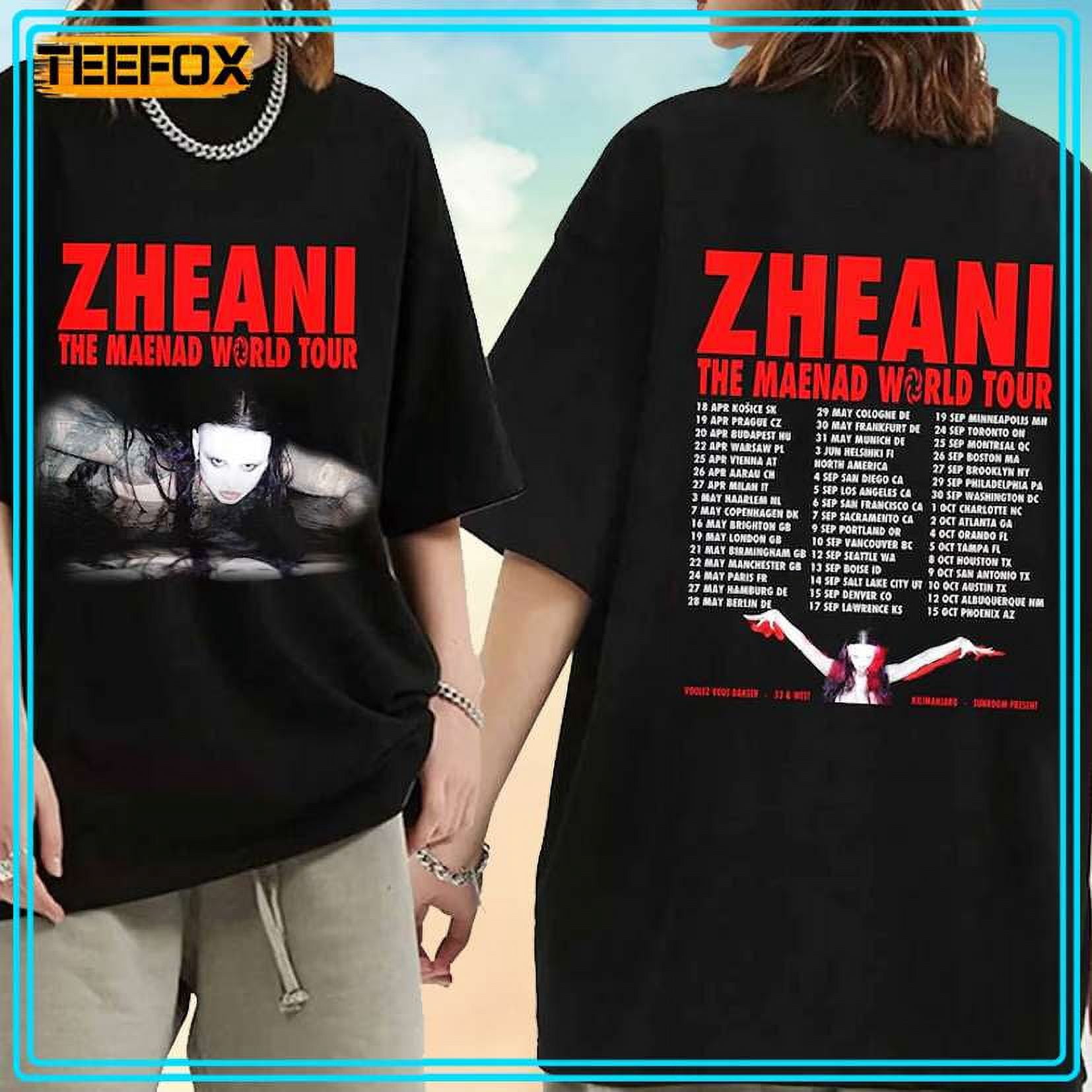 Zheani The Maenad World Tour 2024 Concert Music T-Shirt - Walmart.com