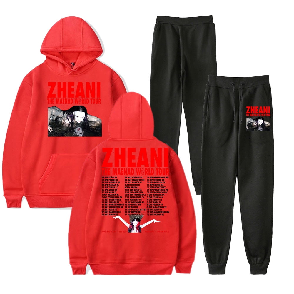 Zheani The Maenad World Tour Merch Hoodie and SWEATPANTS set pop print ...