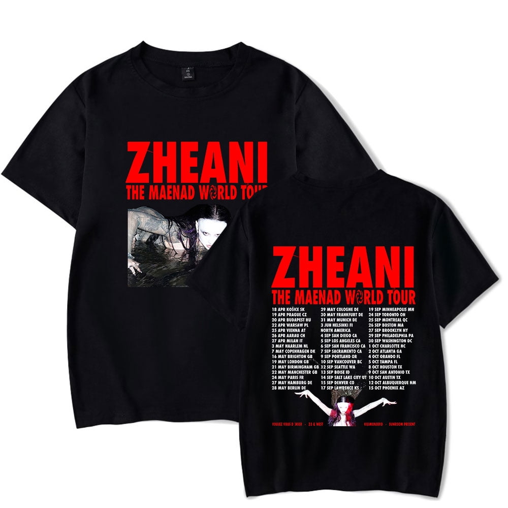 Zheani The Maenad World Tour T-Shirts Merch Women Clothes Trend Casual ...
