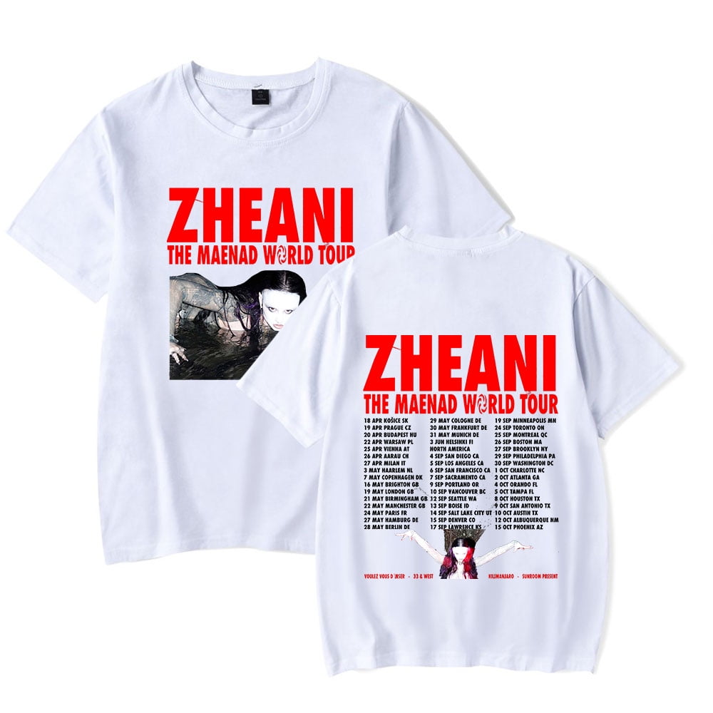 Zheani The Maenad World Tour T-Shirts Merch Women Clothes Trend Casual ...