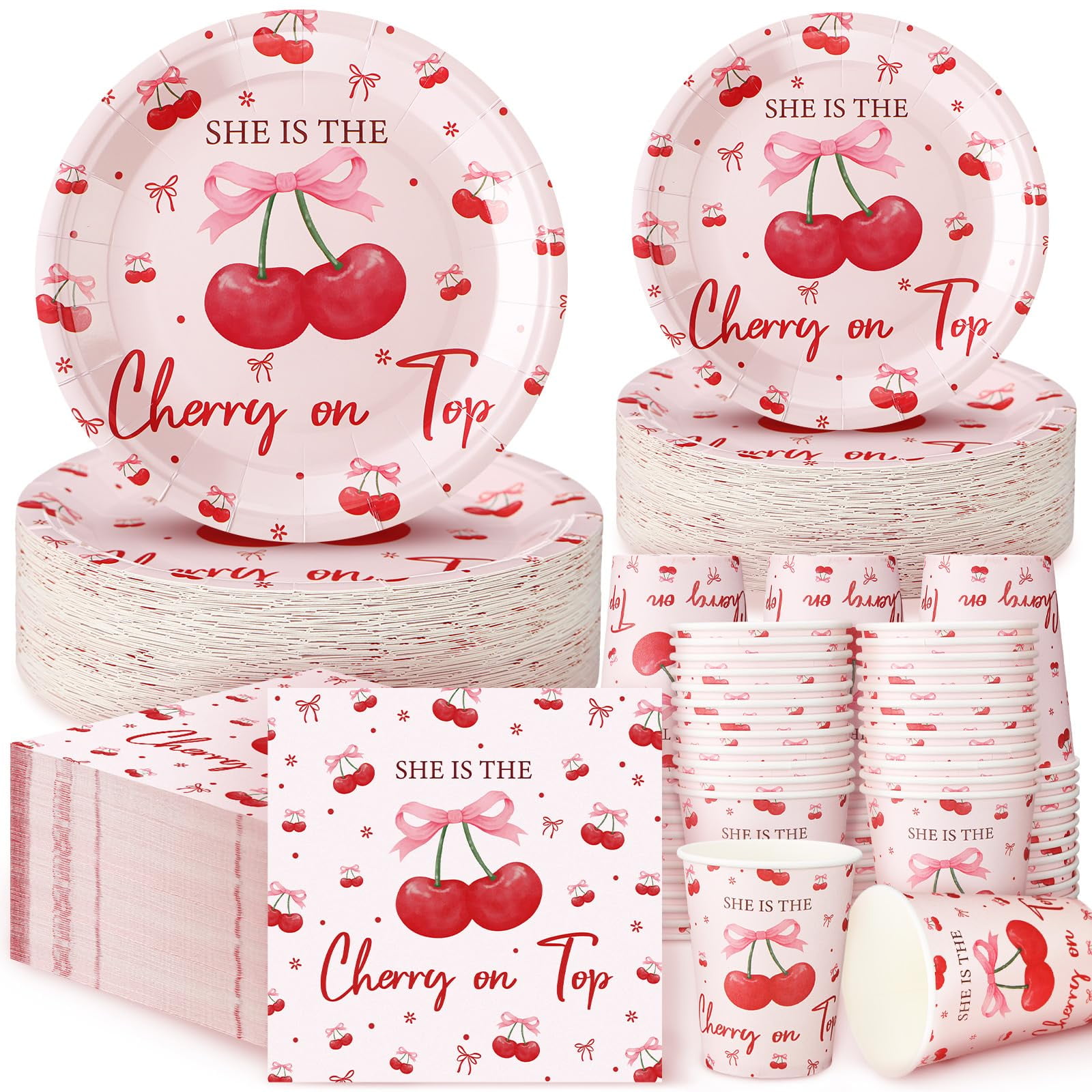 Zhehao 200 Pcs She's the Cherry AFN1on Top Decoration Baby Shower ...