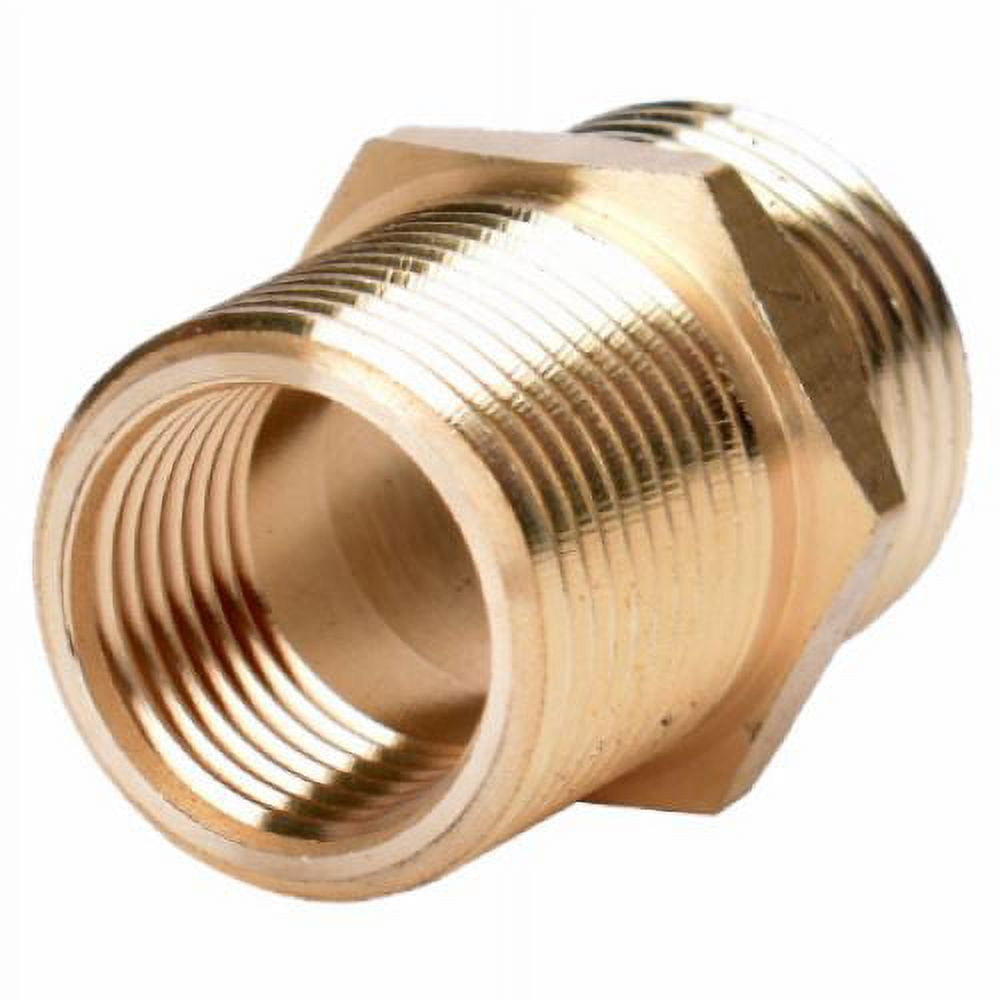 Zhejiang 50031 3/4" NH x 3/4" NPT x 1/2" NPT Brass Hose To Threaded ...