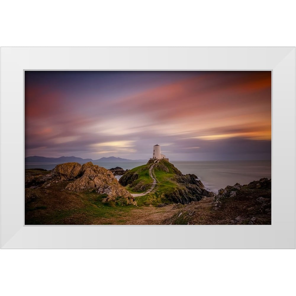 Zhen Yu, James 24x17 White Modern Wood Framed Museum Art Print Titled - Ynys-Llanddwyn ...