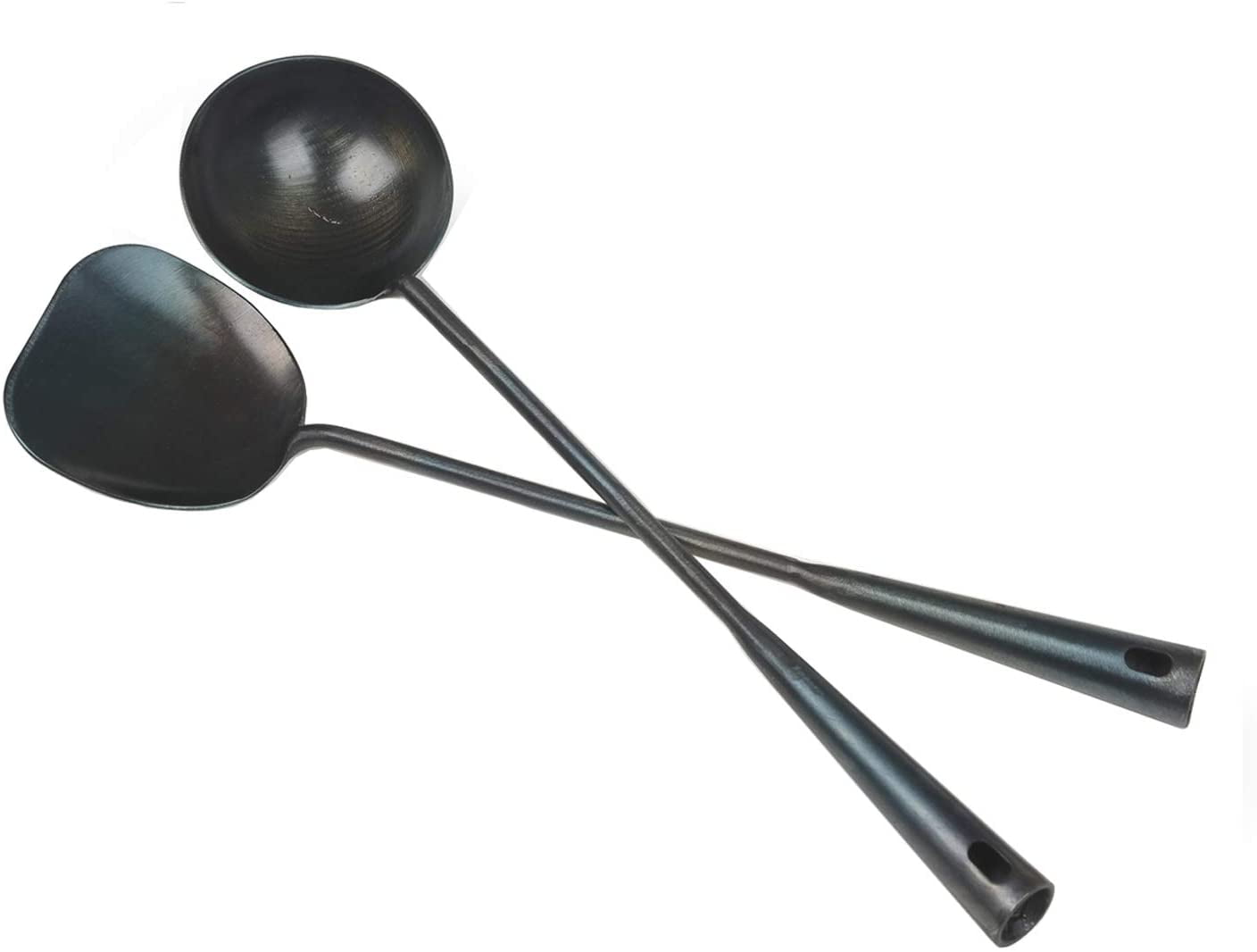 ZhenSanHuan Chinese Traditional HandMade Iron Spatula & Ladle Wok Tool ...