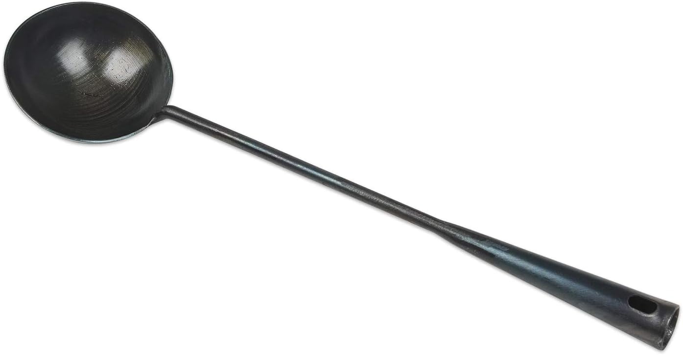 ZhenSanHuan Chinese Traditional Handmade Iron Spatula and Ladle Wok ...