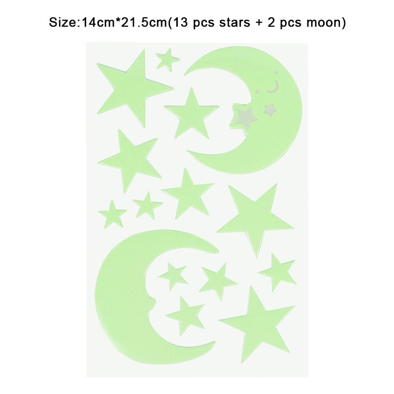 Zheng YanxiangLuminous 3D Stars Dots Wall Sticker for Kids Room Bedroom ...