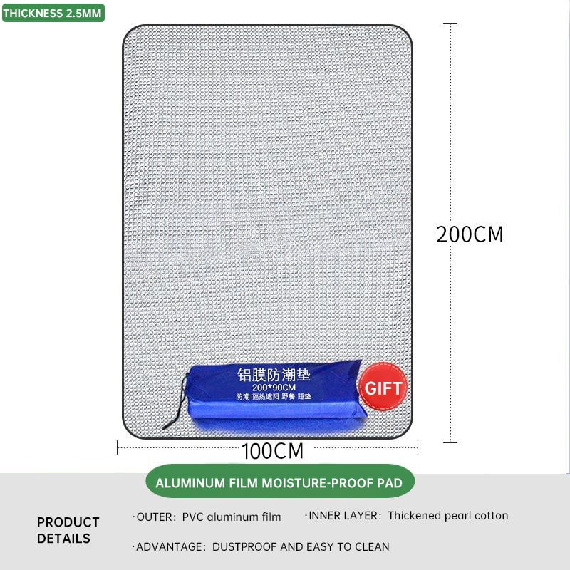 Zheng YanxiangWaterproof Mat Double-sided Aluminum Film Tent Thickened Single and Double Picnic ...