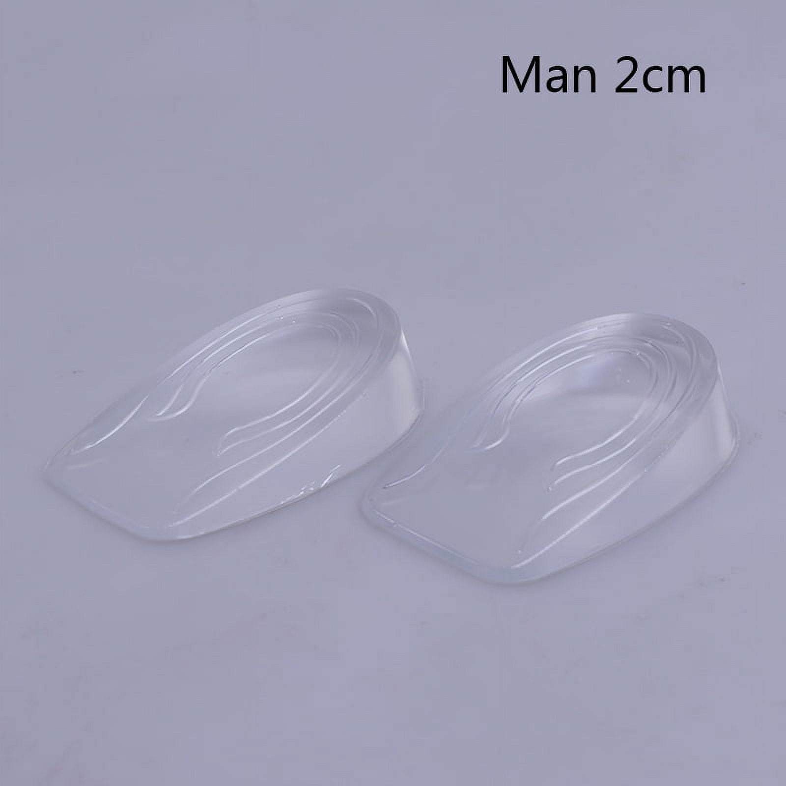 ZhengYuHao 1 Pair Height Lift Men Women Shoes Insole Silicone Heel ...