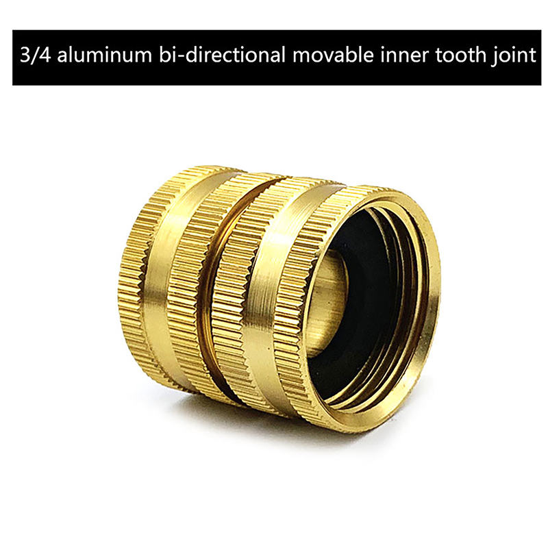 ZhengYuHao 1Pc Two-Way Female Connector Solid Brass Garden Hose Adapter ...