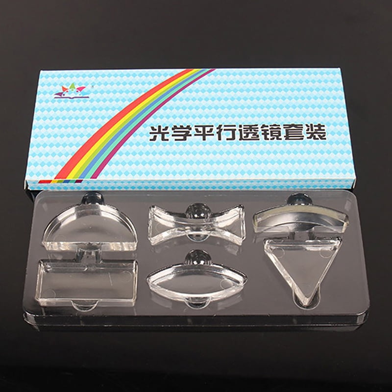 ZhengYuHao 6 Pcs Acrylic Optical Concave Convex Prism Lens Set for ...