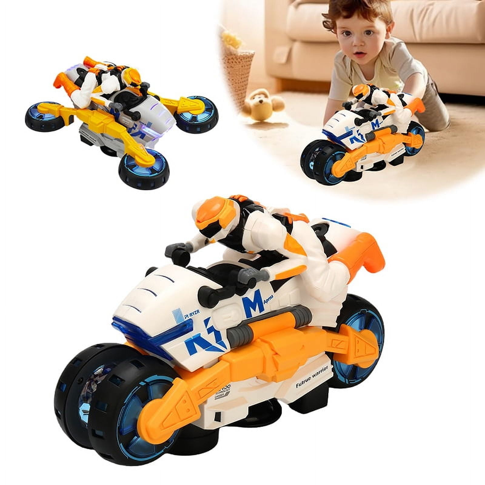 ZhengYuHao Electric Light And Music Deformation Motorcycle Toy ...
