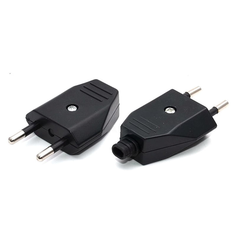 ZhengYuHao Rewireable Extension Cord Connector 2 Pin EU European US ...