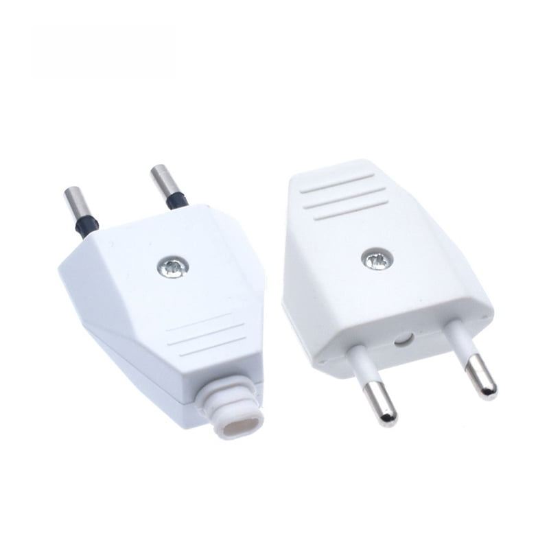 ZhengYuHao Rewireable Extension Cord Connector 2 Pin EU European US ...