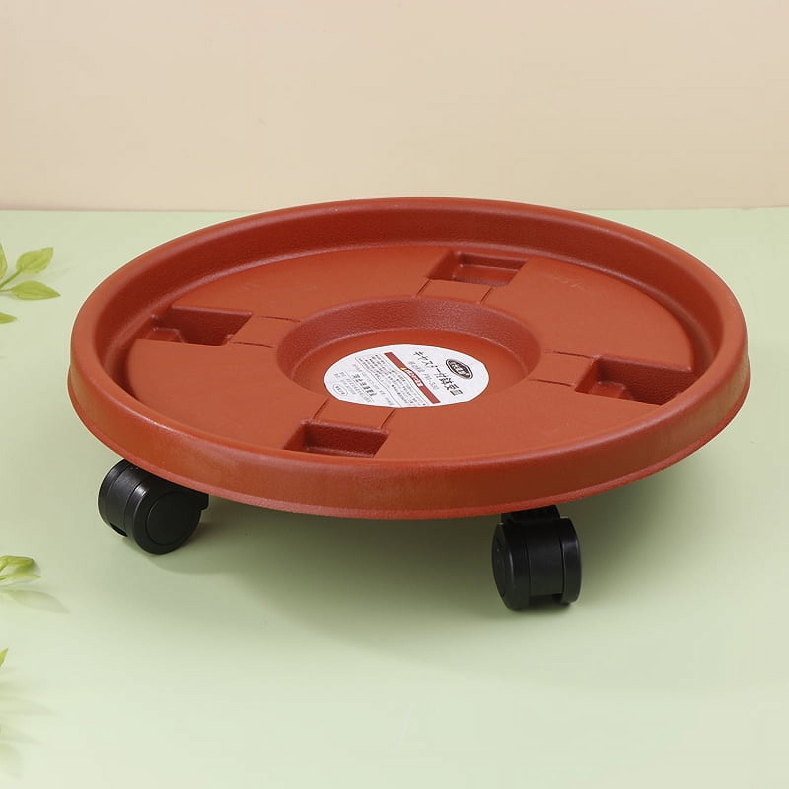 ZhengYuHao Universal Flower Pot Wheels Round Plastic Tray Heavy Duty ...