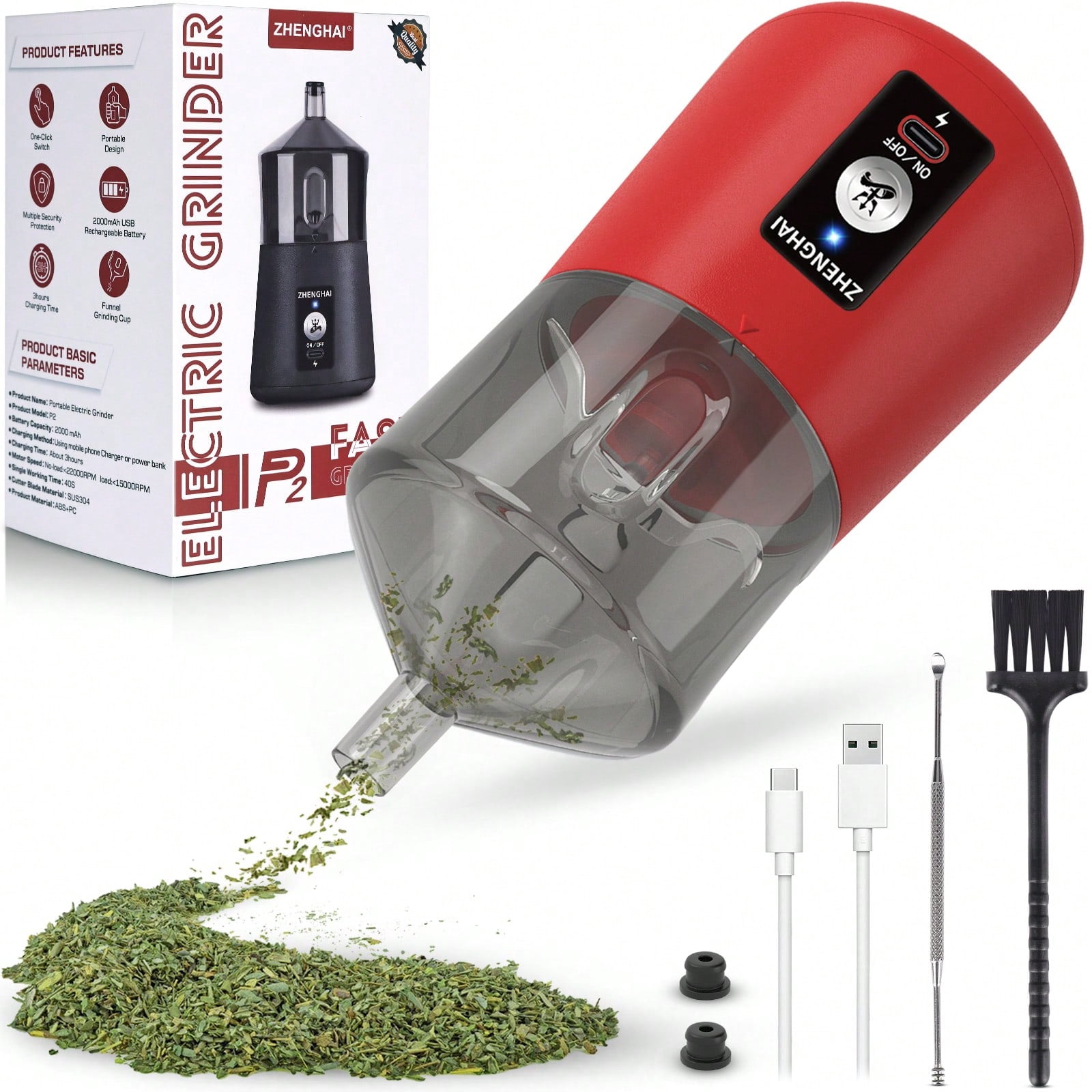 Zhenghai Electric Grinder. Quickly Grind The Buds And Fill The Pre ...