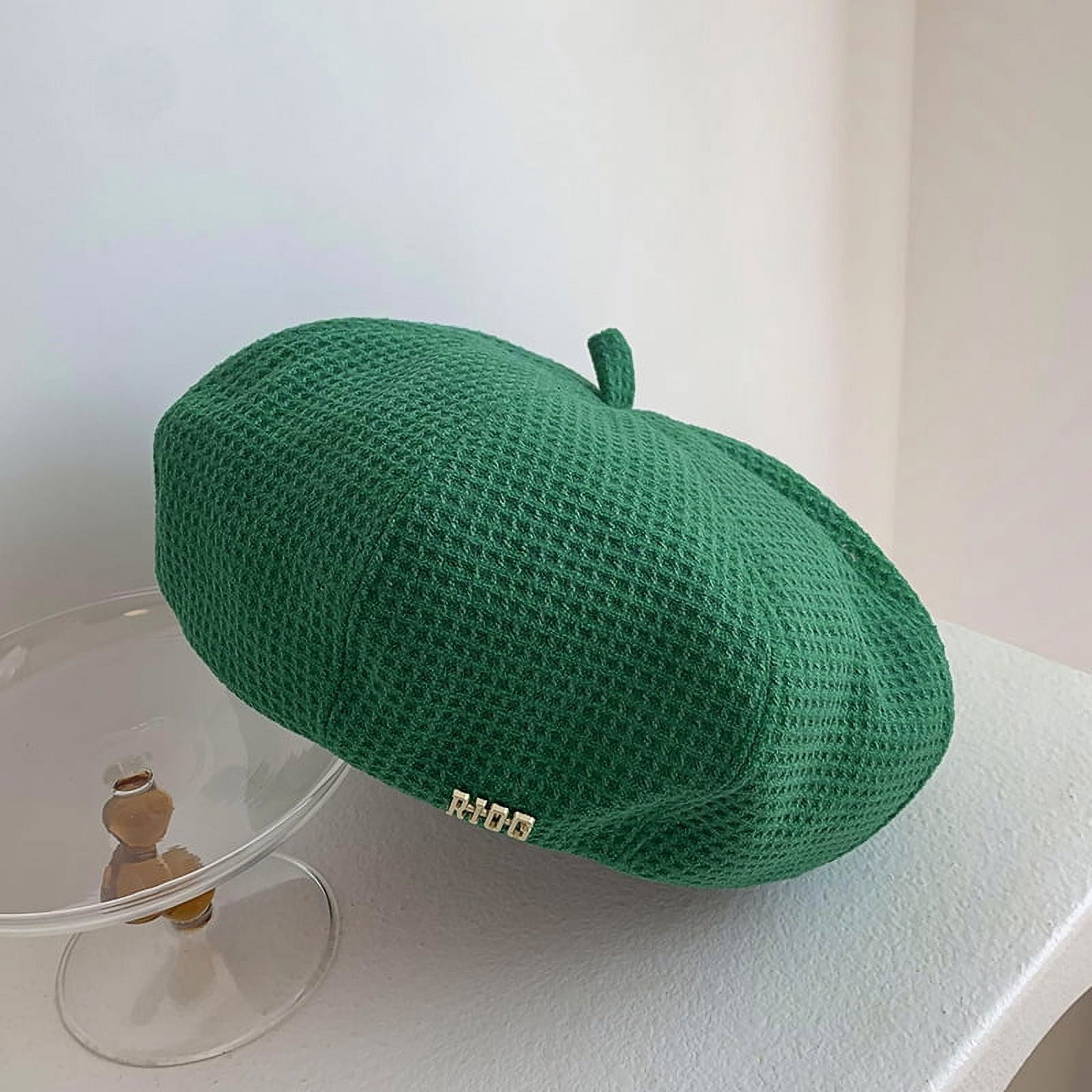 Zhengsping Black Sweet And Cool Beret For Women In Autumn And Winter ...