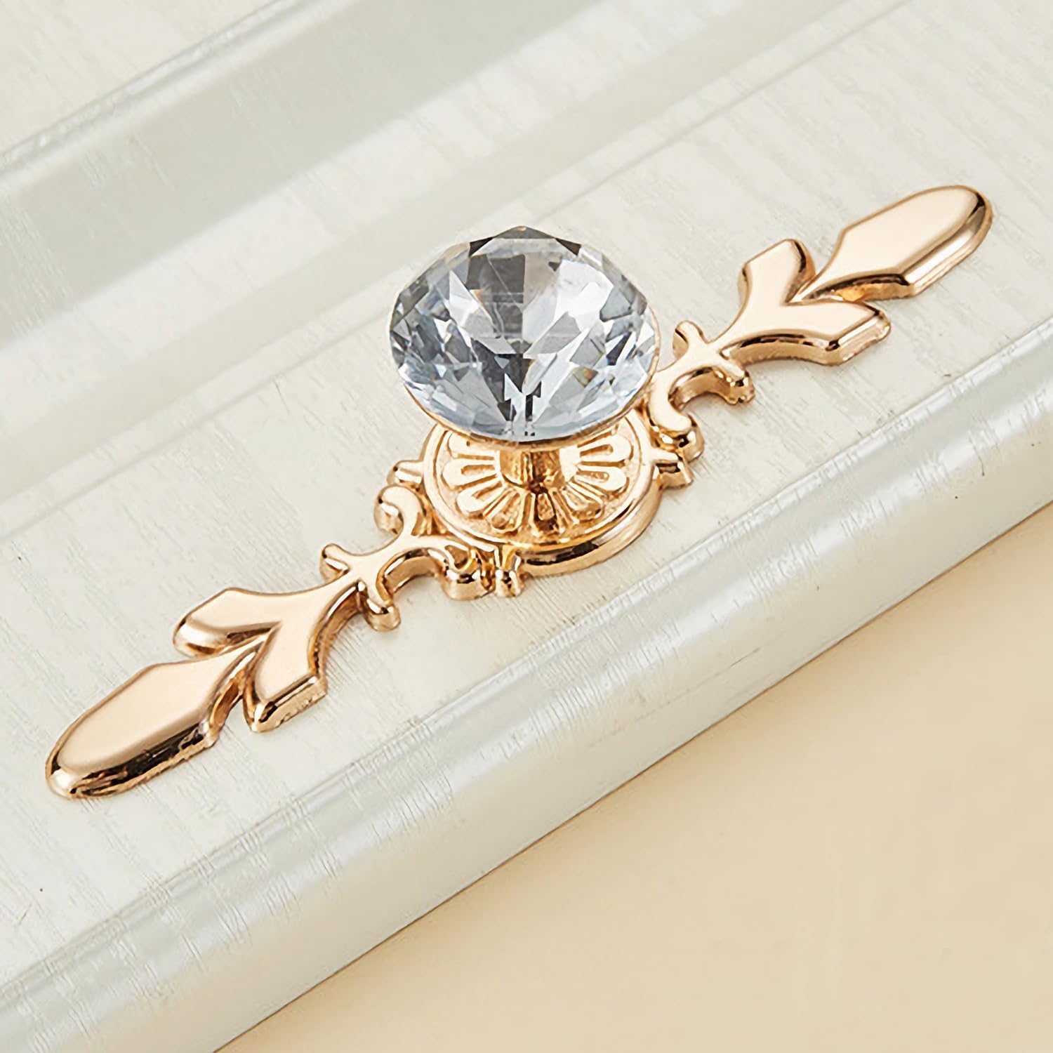 Zhengup 10 Pack Drawer Dresser Knobs Crystal Glass Kitchen Cabinet ...